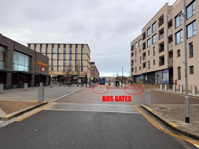 Eddington: high-risk zone for drivers — avoid bus gate and parking charges